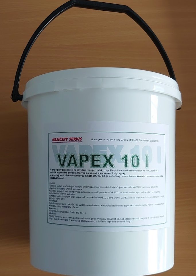 Vapex absorbent ropných látek | Hasičský servis Legátová